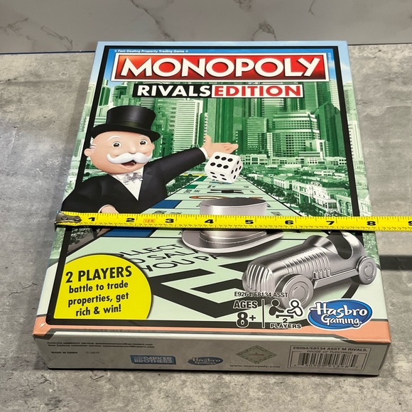 Hasbro | Games | Monopoly Rivals Edition Hasbro 2 Player Board Game New ...